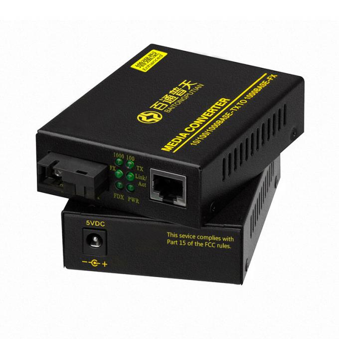 RJ45 2 Ports 1LAN 10/100m Single Mode Media Converter